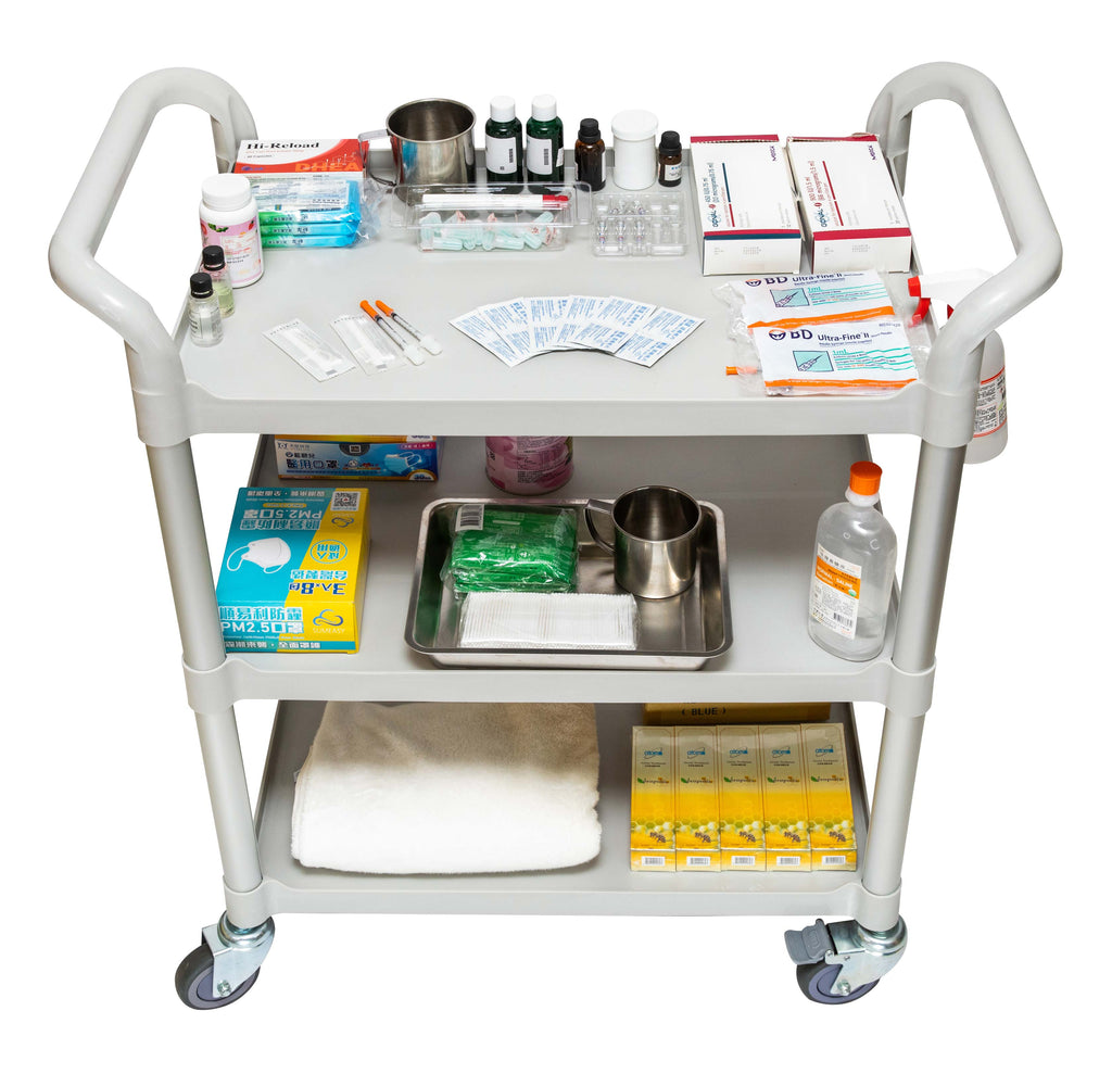 JBG-300 3 tiers Shelving Medical carts